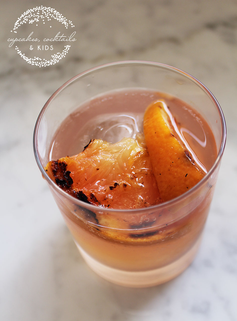 Grilled Grapefruit & Ginger Fizz - Grill Girl