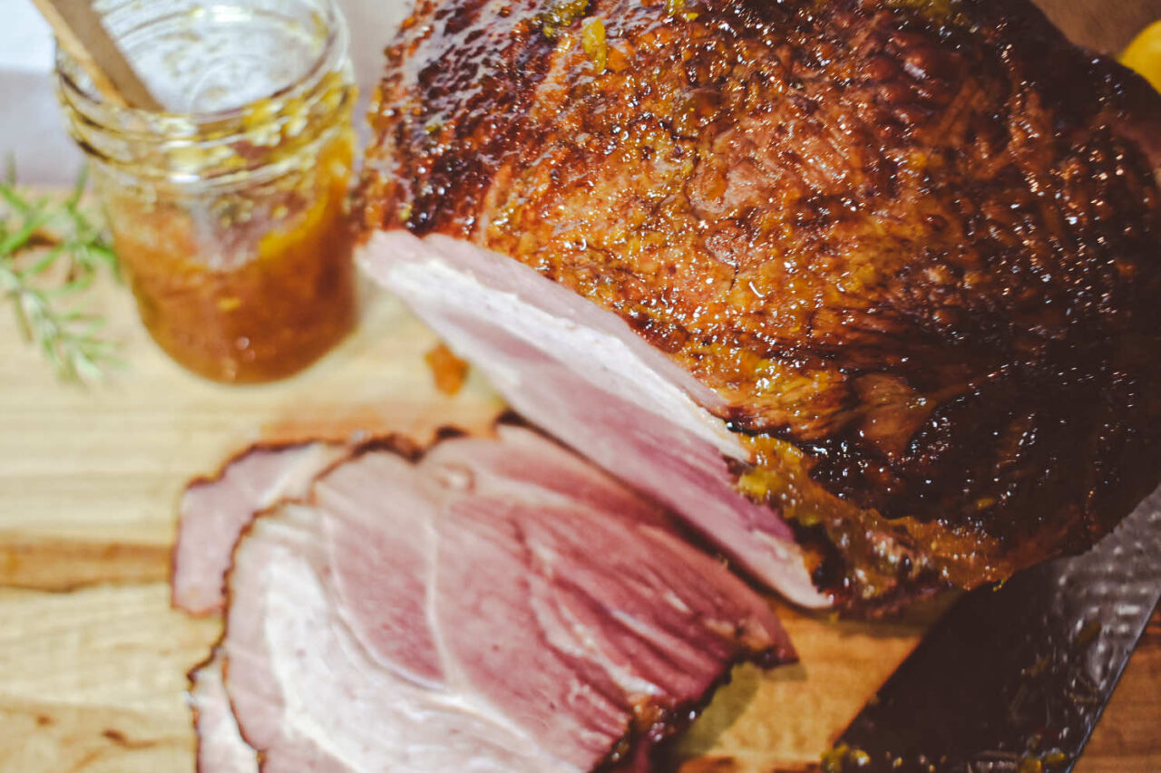 Delicious Double Smoked Ham on the Big Green Egg | GrillGirl