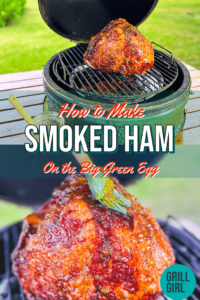 Delicious Double Smoked Ham on the Big Green Egg | GrillGirl