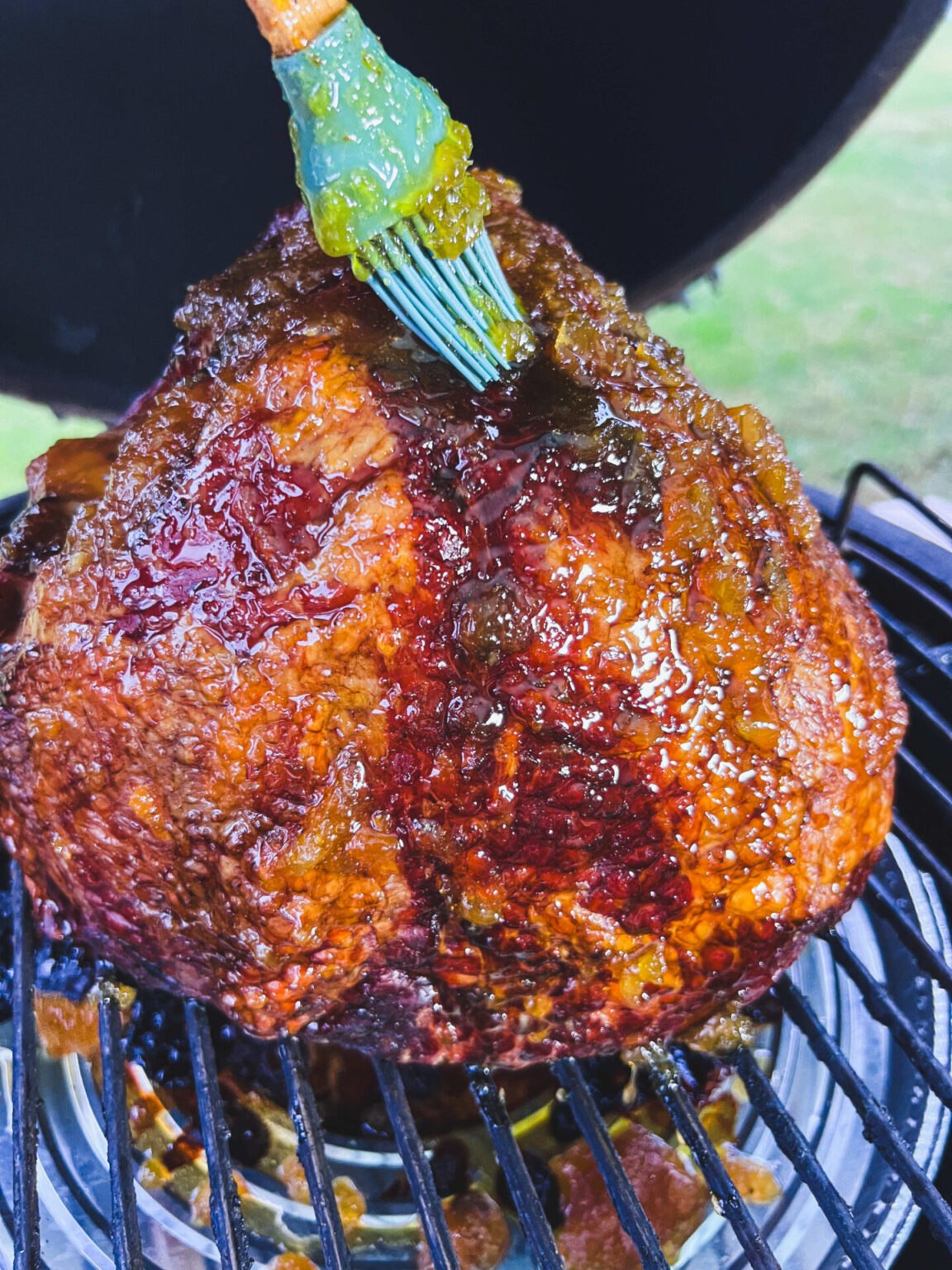 Double Smoked Ham with Pineapple Glaze Recipe | GrillGirl