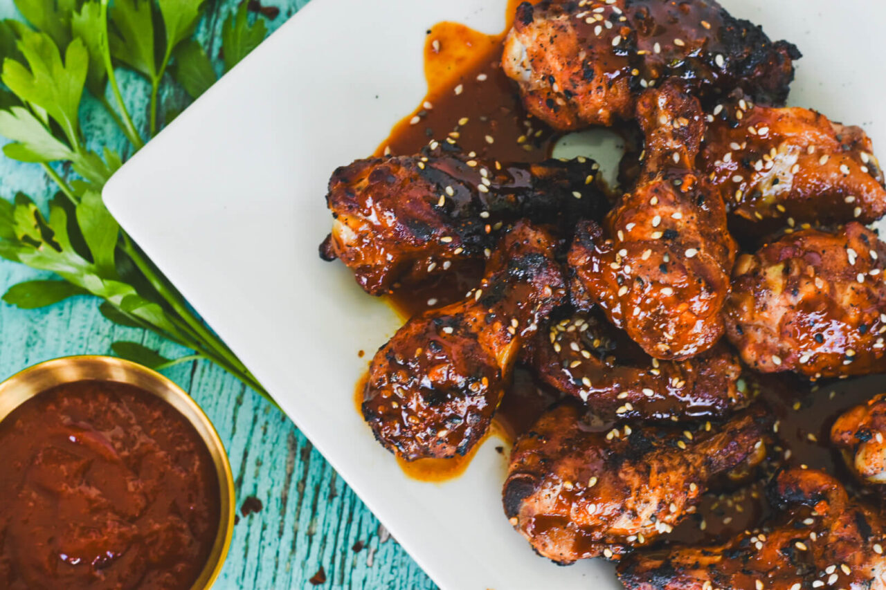Korean Wings Recipe (Gochujang Wings) | GRILLGIRL - Grill Girl