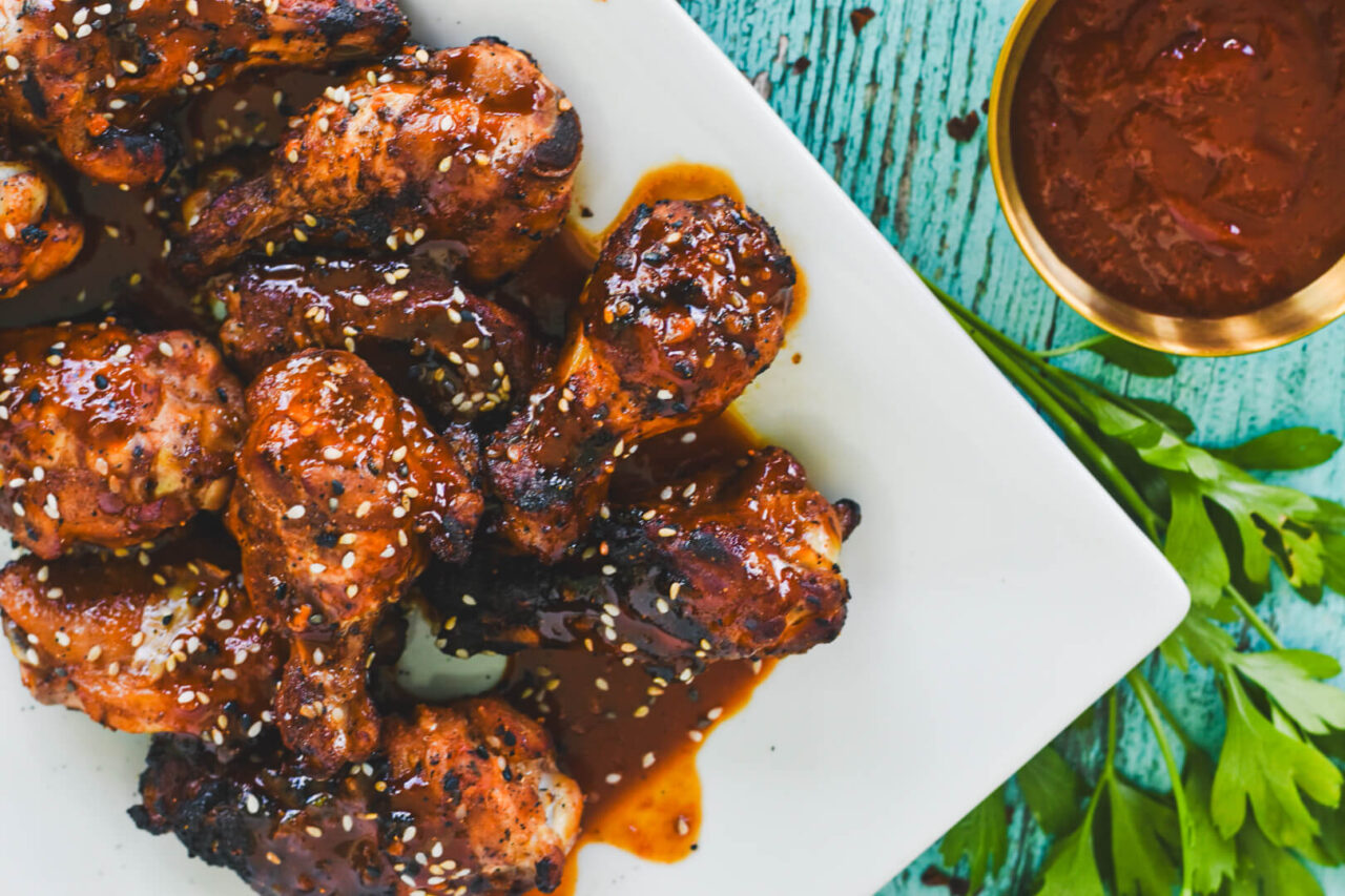 Korean Wings Recipe (Gochujang Wings) | GRILLGIRL - Grill Girl