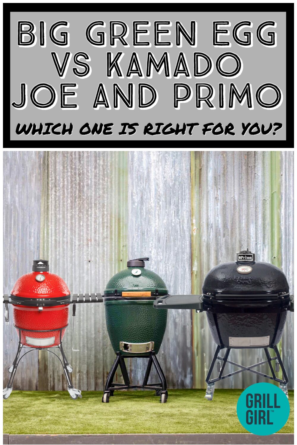 Big Green Egg vs Kamado Joe and Primo | GrillGirl